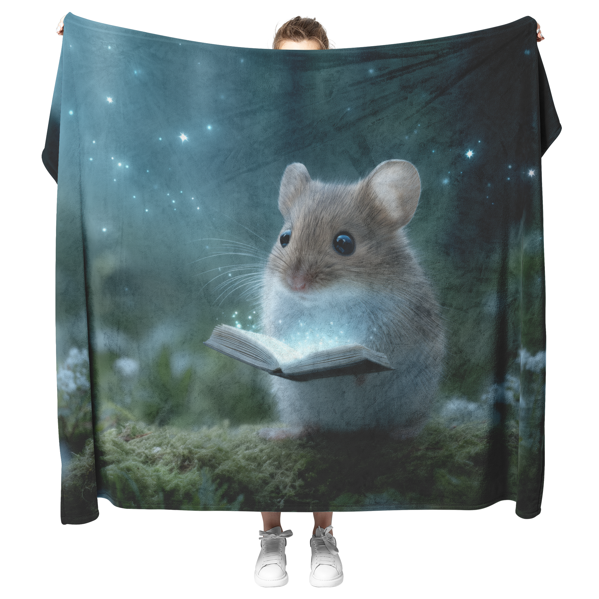 Tiny_Mouse_With_Blue_Eyes_Reading_Glowin_H_Blanket_Model_Mockup.png?v ...